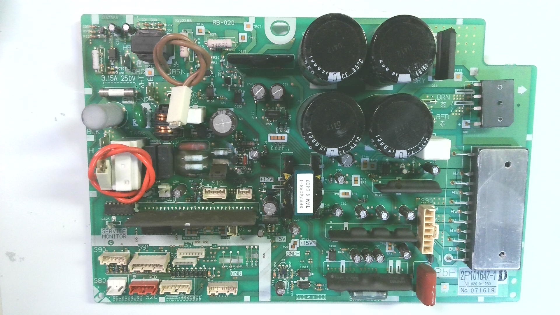 PLACAS ELECTRONICAS 2P101647-1 / RB-020-01-230 / 071619 / 0552388 / RB-020 H23 - Repuestos de ...