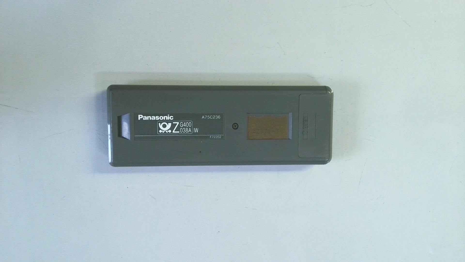 MANDO A DISTANCIA PANASONIC ZG400 038A IW A75C236 F7202 3Z.7W-7 MAD02 ...